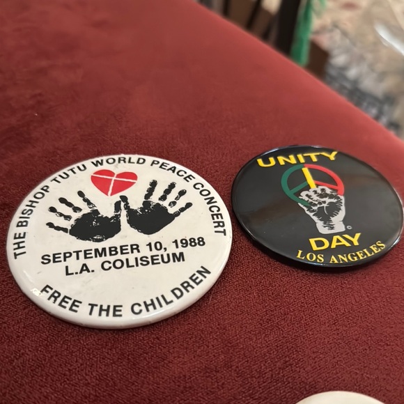 Accessories | Vintage Concert And Unity Day Pins Rare | Poshmark